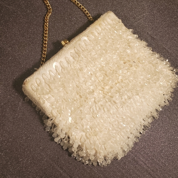 Source Unknown | Bags | Vintage Teardrop Beaded Hand Made Bag | Poshmark